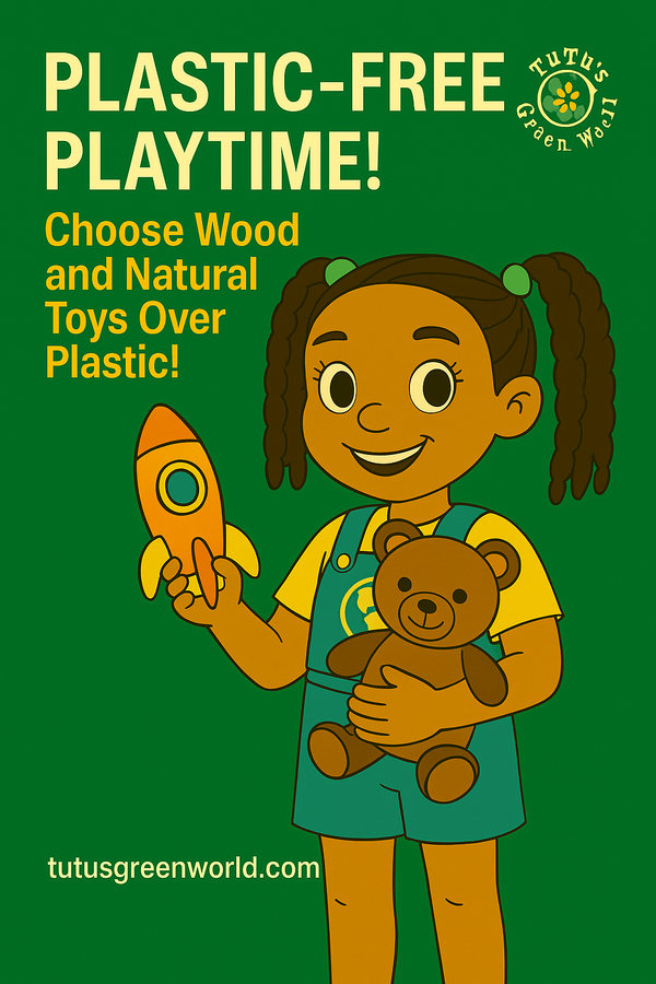 🧸 Plastic-Free Playtime! Choose Wood and Natural Toys Over Plastic!