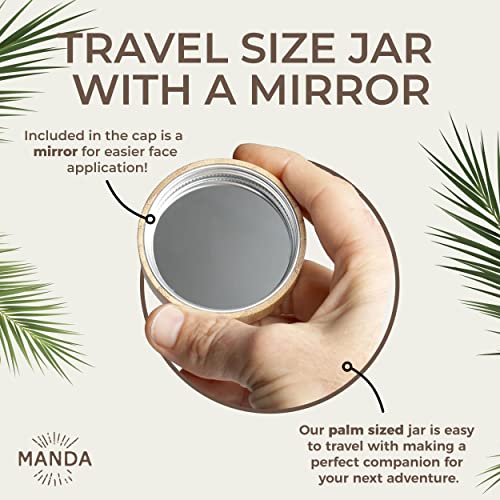 MANDA Organic Sun Paste - Natural, Reef & Ocean Safe - SPF 50 Sunscree